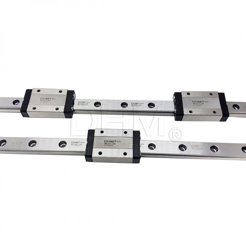 MGN12 400mm Recirculating Ball Linear Guide - 440C Stainless Steel