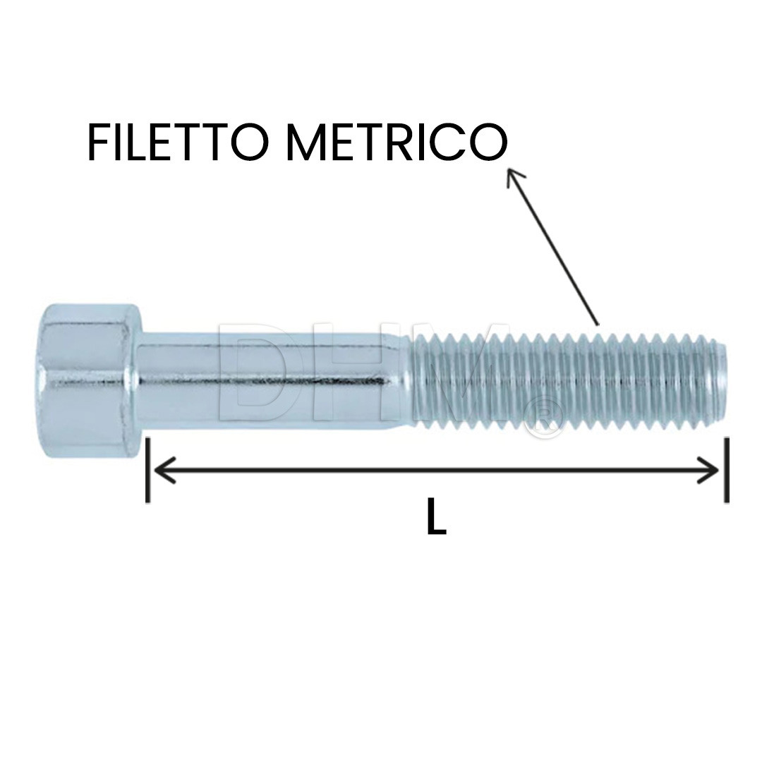 Tornillo de cabeza hueca galvanizado 6x16 - Caja de 500 unidades