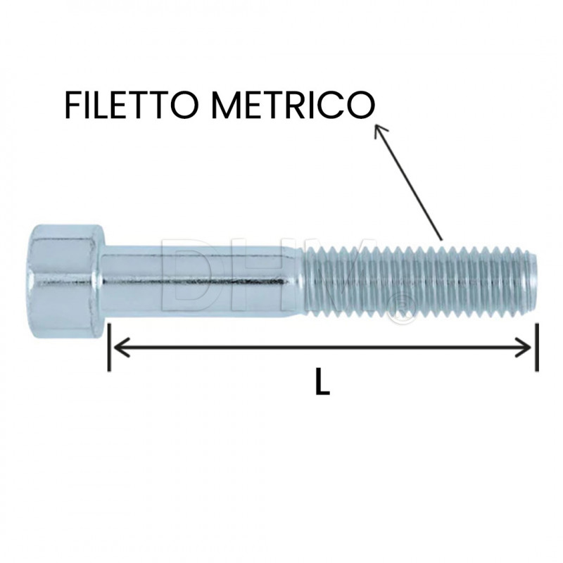 Galvanized socket head cap screw 4x12 - Pack of 500 pieces