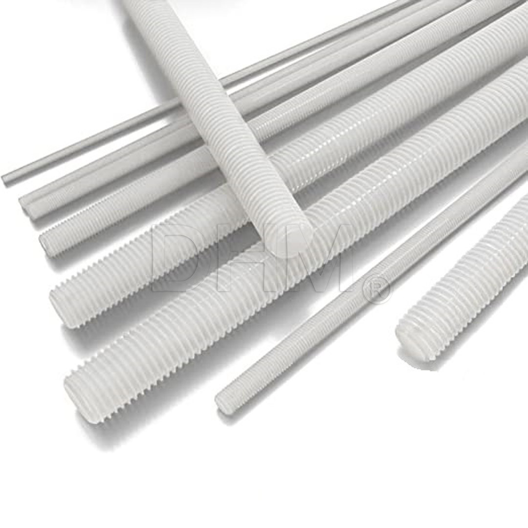 Nylon threaded rod M8 L.1000 mm - 1 meter