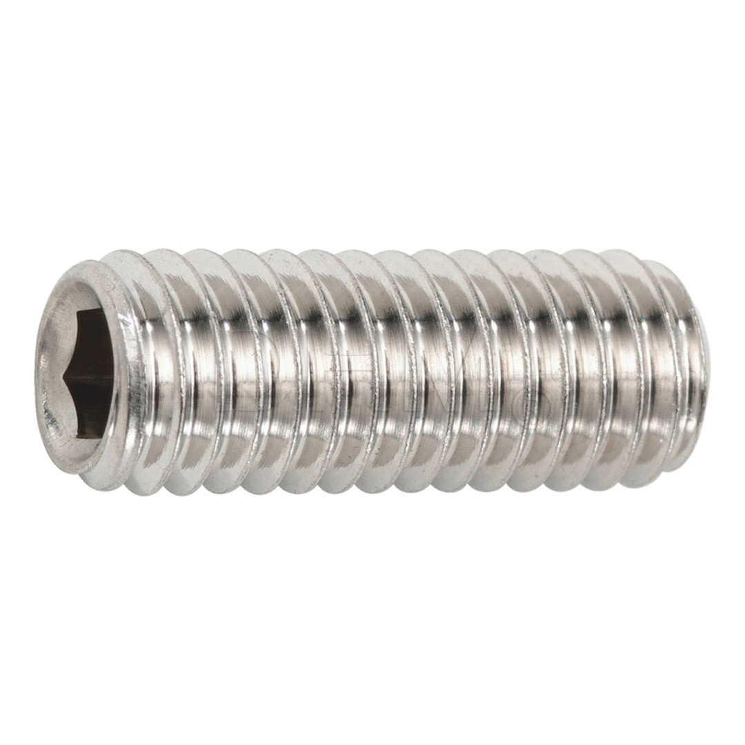 Tornillo de cabeza hueca M16x50 punta plana - tornillo sin cabeza a...