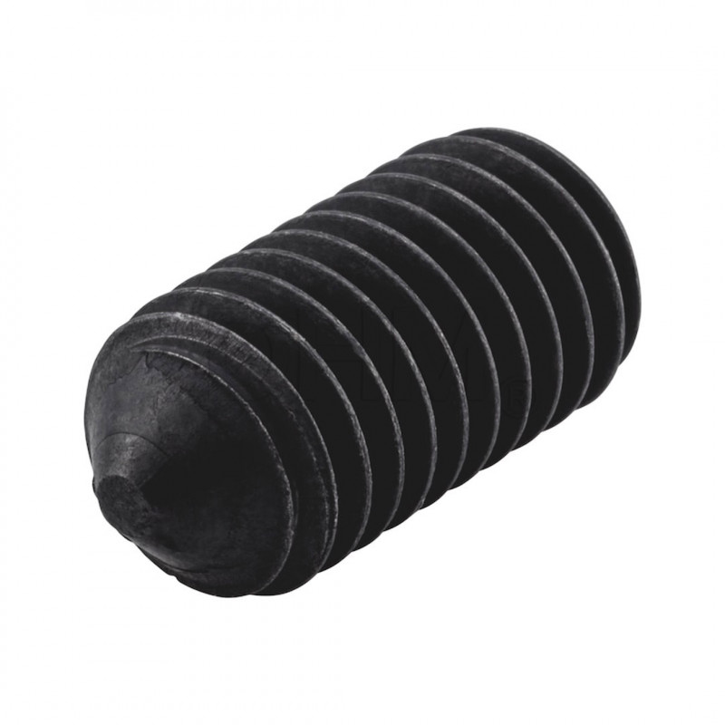 Grano con esagono incassato M8x30 punta conica - vite senza testa a...