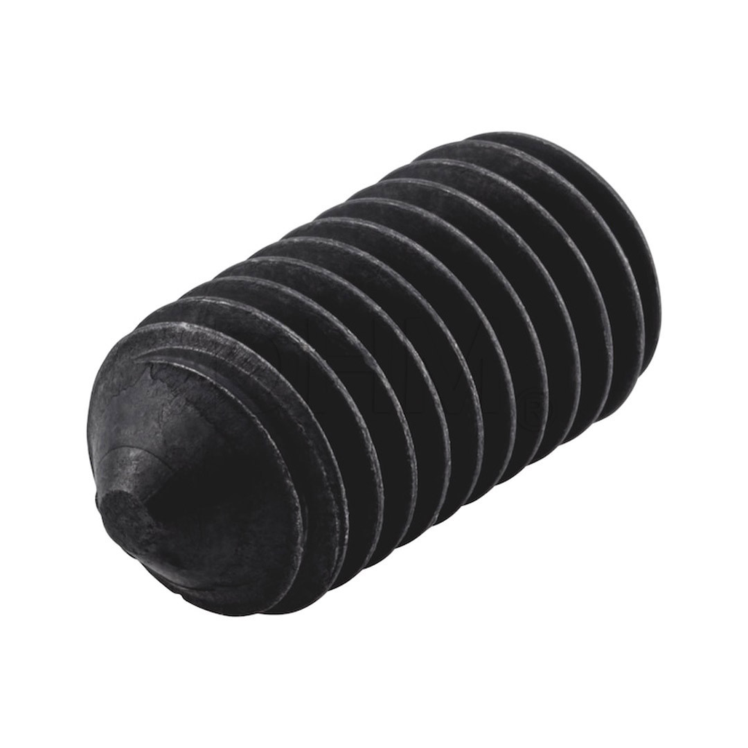 Grain with hexagon socket M16x35 conical tip - steel headless screw