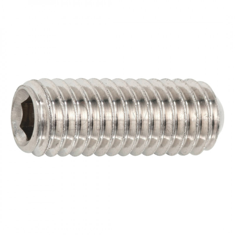 Grain with hexagon socket M6x8 cupped tip - headless screw stainles...