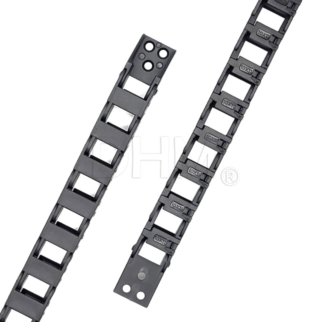 Cable chain 10x10 mm - length 1 meter - external snap opening