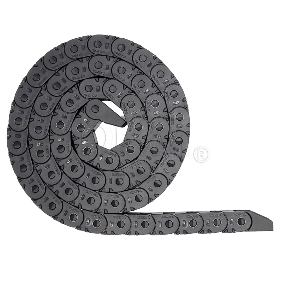 Cable chain 10x10 mm - length 1 meter - external snap opening