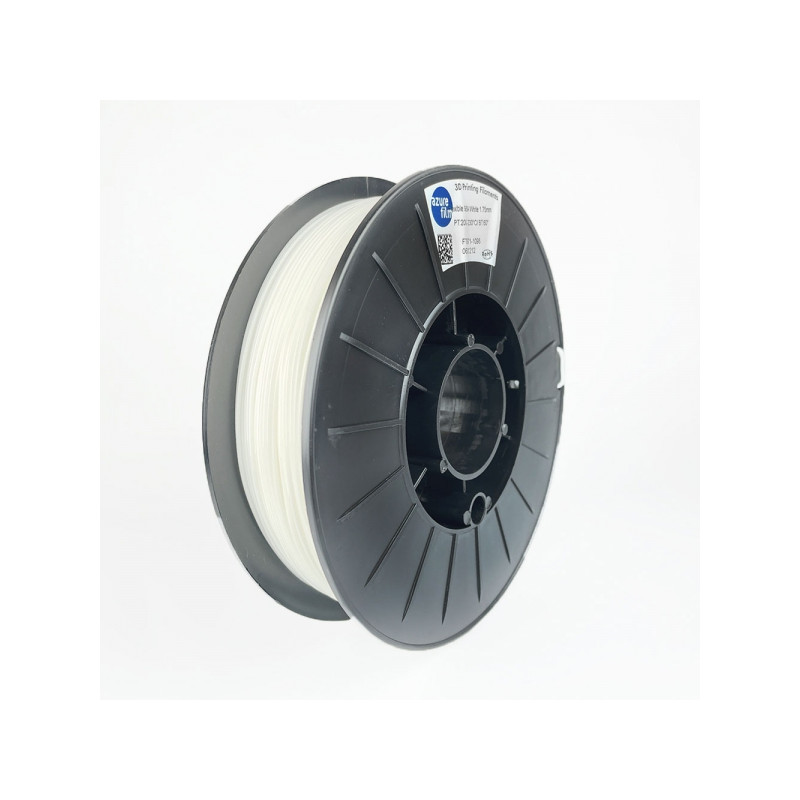 Flexible Filament TPU 85A shore White 1.75mm 300g - 3D printing fil...