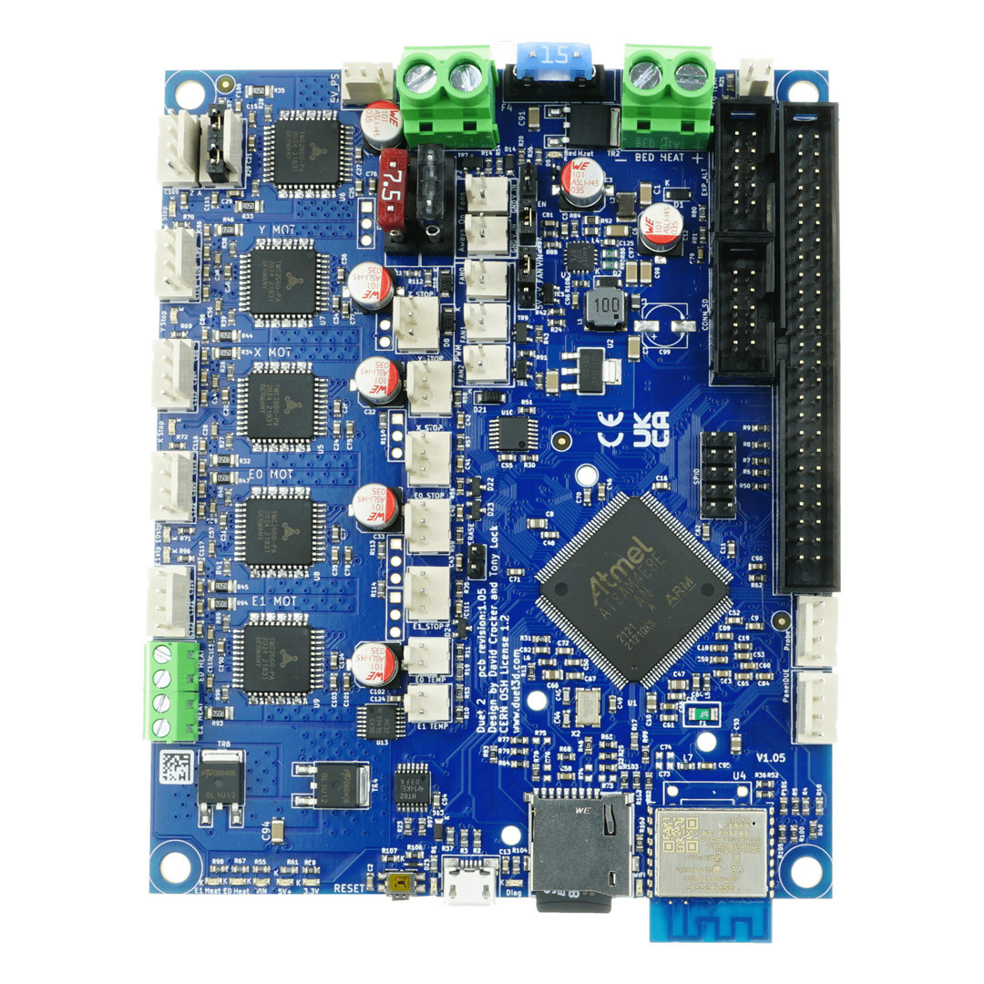 Duet 2 Wifi v1.05 - built-in wifi antenna - motherboard for 3D and ...