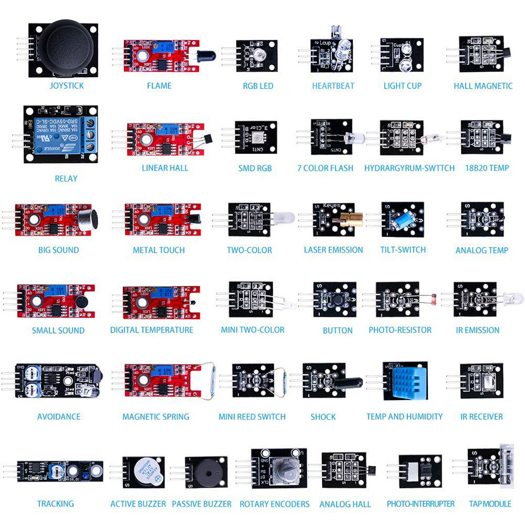 ARDUINO KIT Compatible 37 IN 1 Modules Capteurs Arduino UNO Mega 25...