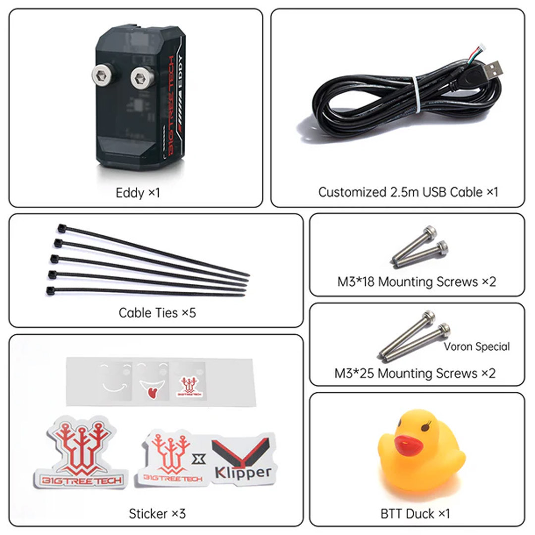 Eddy V1.0 USB Sensor automático de nivelación para impresoras 3D