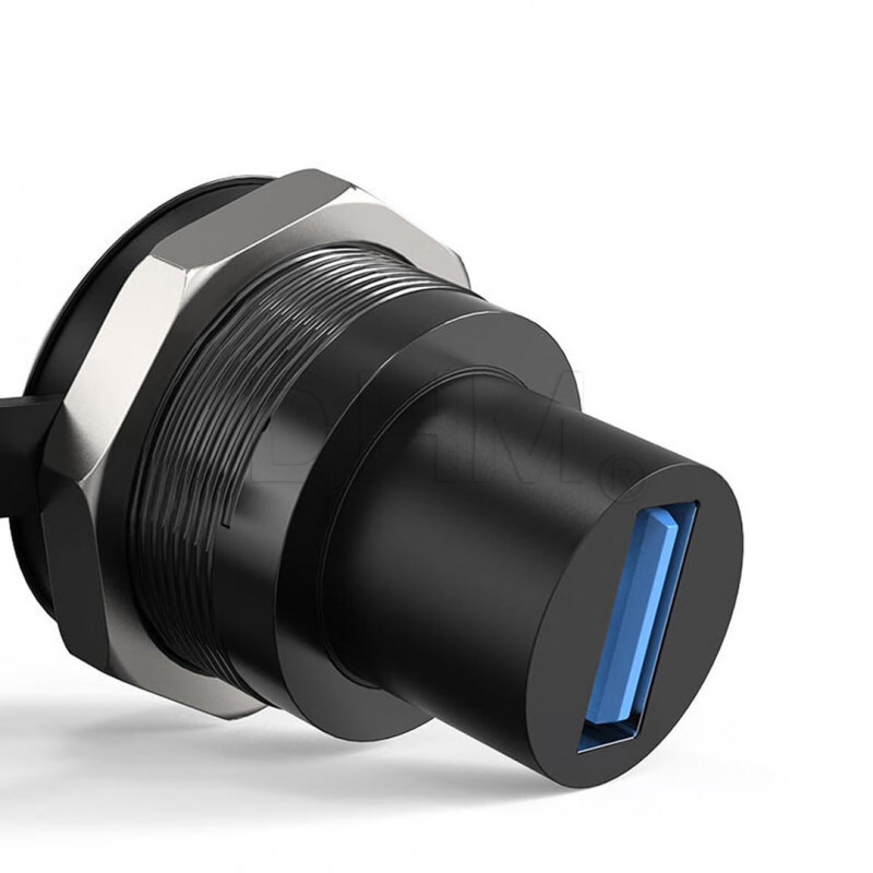 USB 3.0 panel socket - 22mm female-to-female adapter